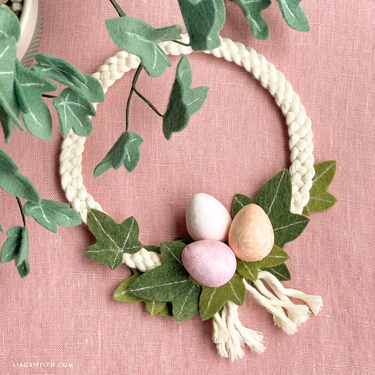 Video Tutorial: Macrame Braided Cord Easter Egg Wreath - Lia Griffith