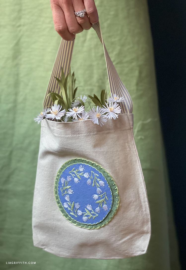 Embroidered Felt Tulip Patch DIY Tutorial - Lia Griffith