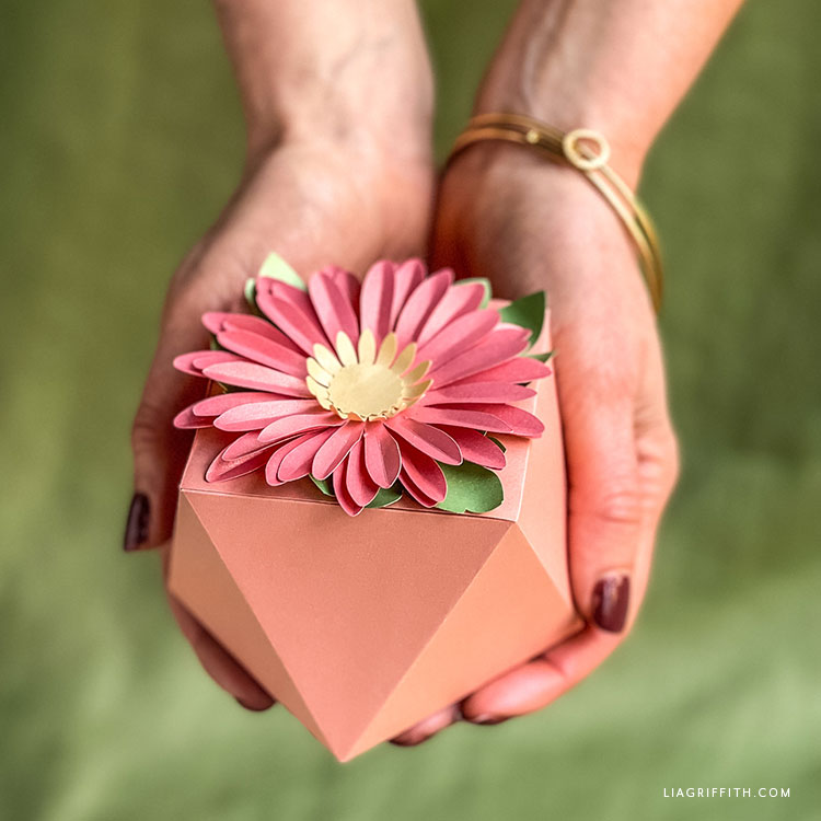 Video Tutorial: Frosted Paper Flower Treat Box - Lia Griffith