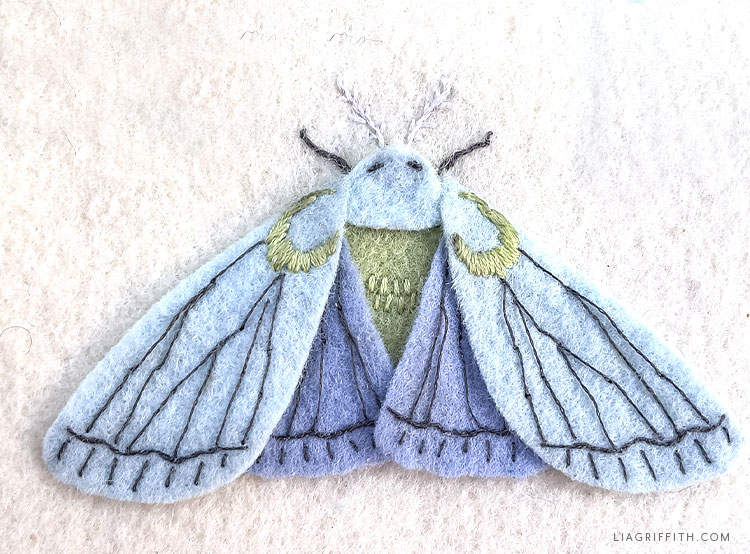 Embroidered Felt Insect Banner DIY Tutorial - Lia Griffit