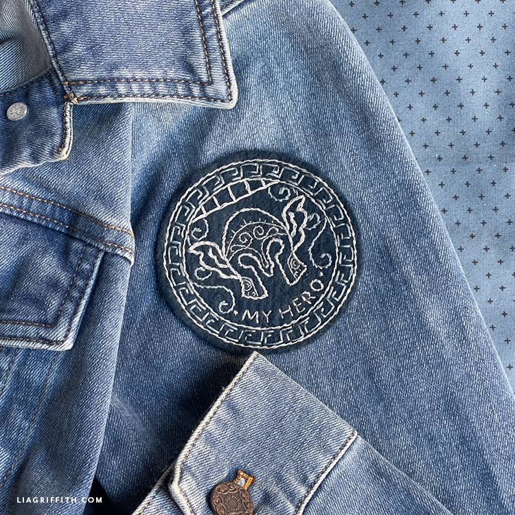 My Hero Embroidered Felt Patch Pattern & Tutorial - Lia Griffith