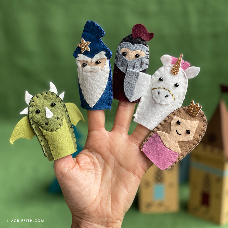 Felt Fairy Tale Finger Puppets Template & Tutorial - Lia Griffith