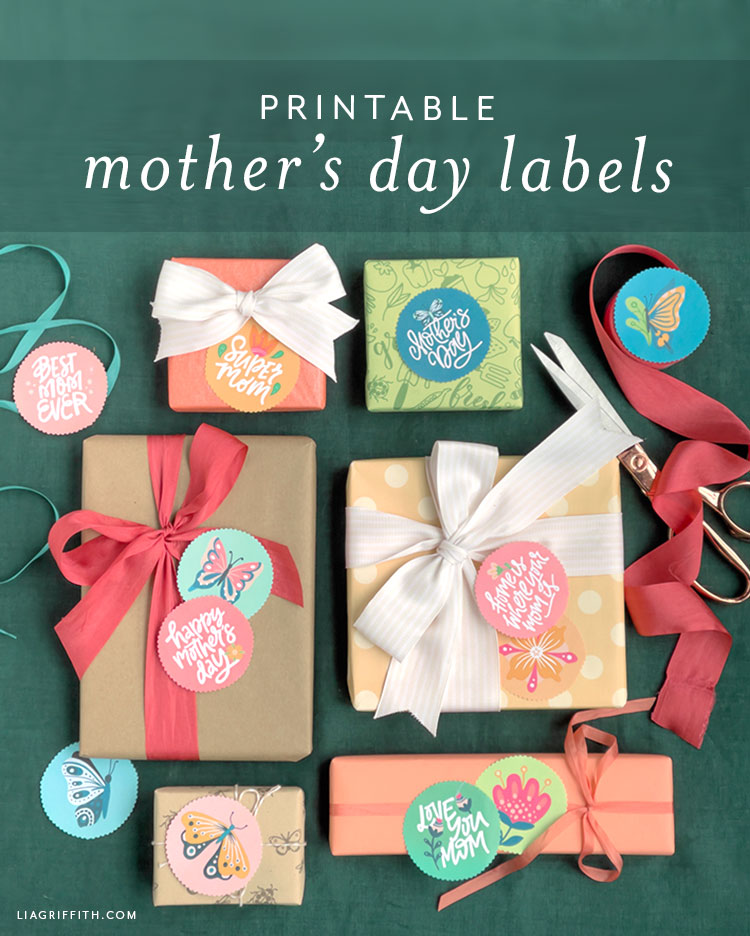 Printable Mother's Day Labels (Free PDF!) - Lia Griffith