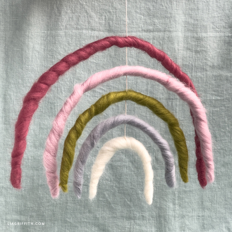 Needle-Felted Rainbow Mobile Video Tutorial - Lia Griffith