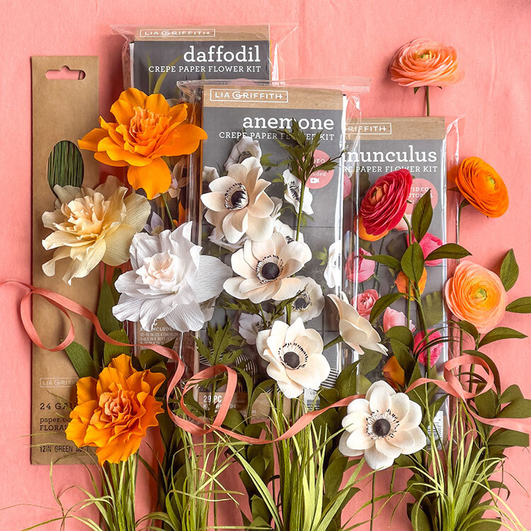 Crepe Paper Flower Kits - Lia Griffith