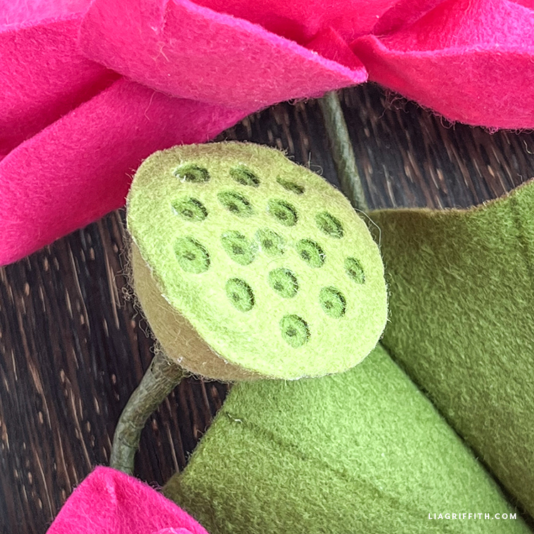 Felt Lotus Flower Template & Tutorial - Lia Griffith