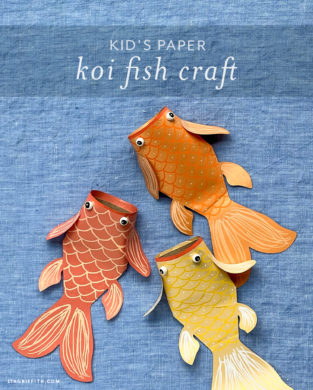 Paper Koi Fish DIY Video Tutorial - Lia Griffith