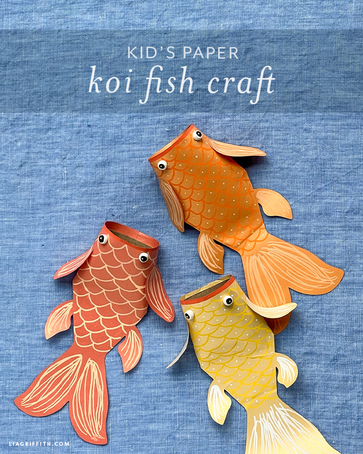 Paper Koi Fish DIY Video Tutorial - Lia Griffith