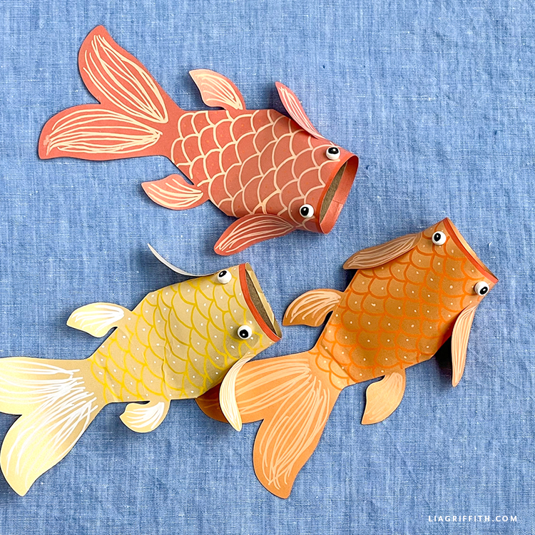 Paper Koi Fish DIY Video Tutorial - Lia Griffith