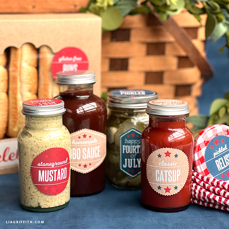 Fourth of July Labels (Free Printable) - Lia Griffith