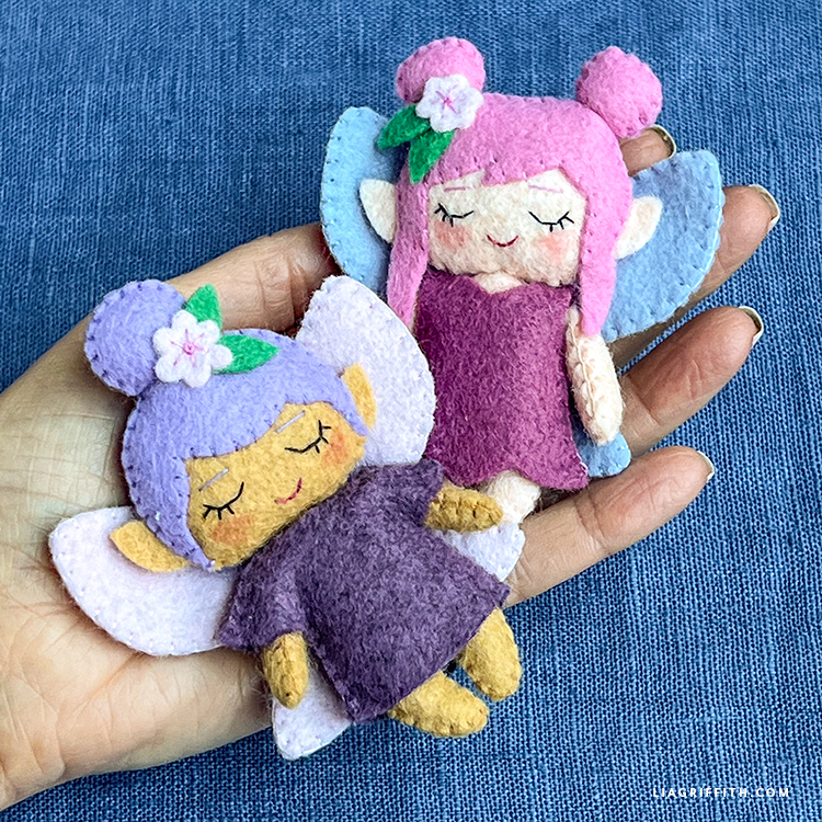 Felt Fairy Pocket Pals DIY Pattern & Tutorial - Lia Griffith