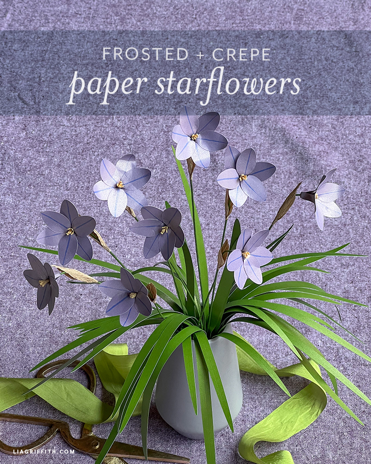 Paper Starflowers Template & Tutorial - Lia Griffith
