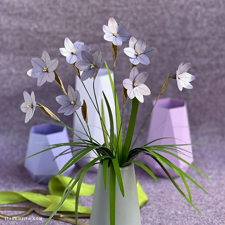 Paper Starflowers Template & Tutorial - Lia Griffith