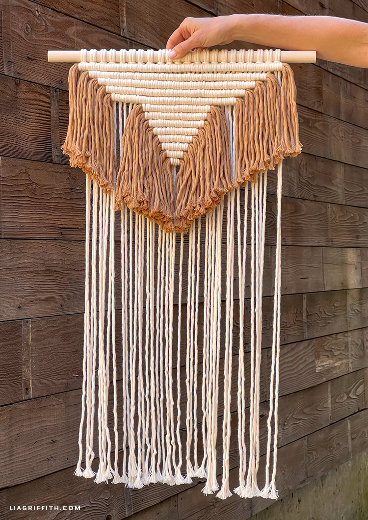 Macrame Fringed Wall Hanging DIY Tutorial - Lia Griffith