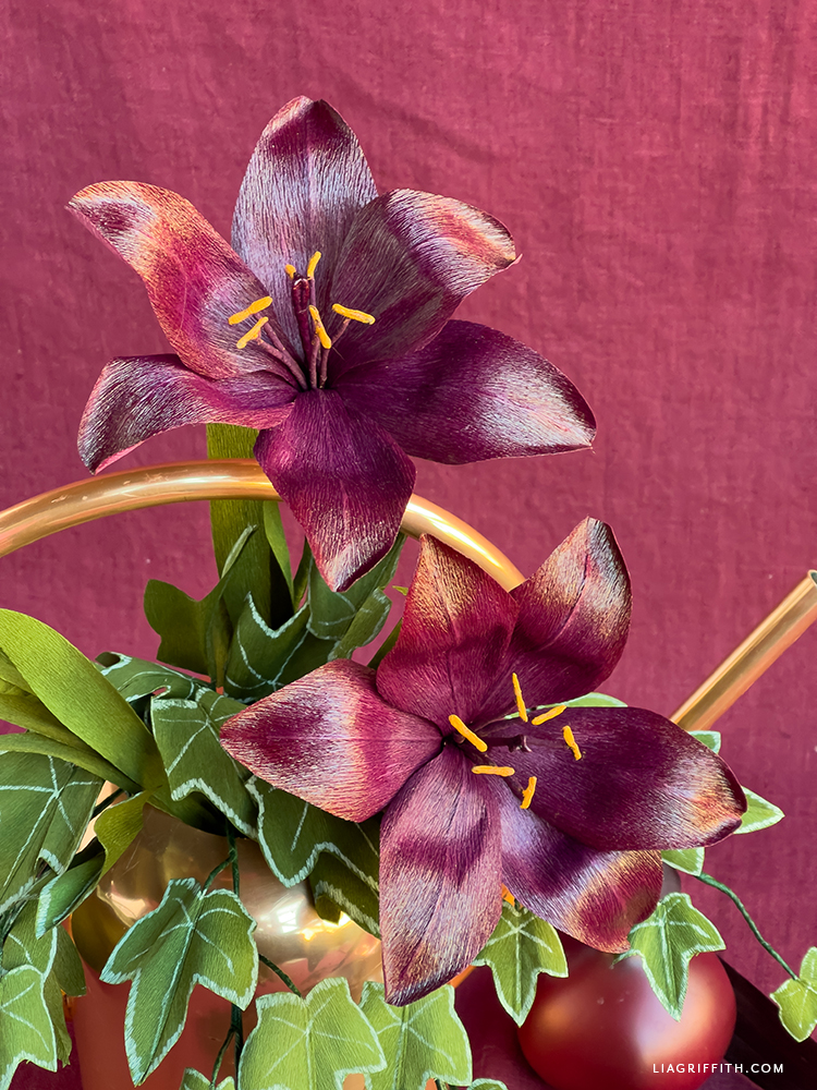 Crepe Paper Lily Flower Workshop - Lia Griffith