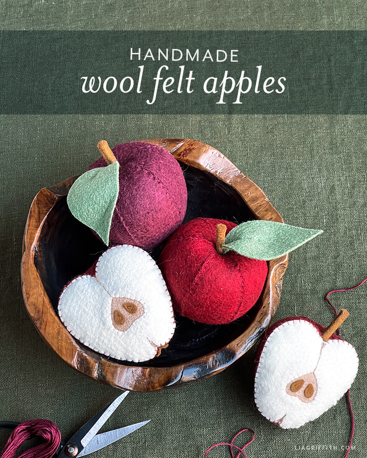 Felt Apples - Lia Griffith