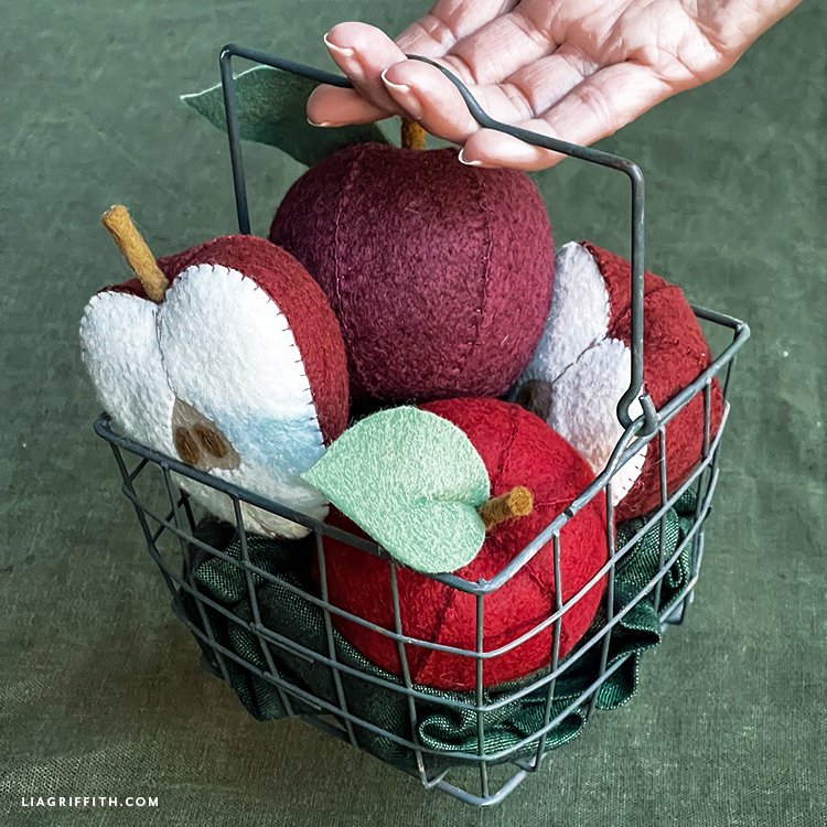Felt Apples - Lia Griffith