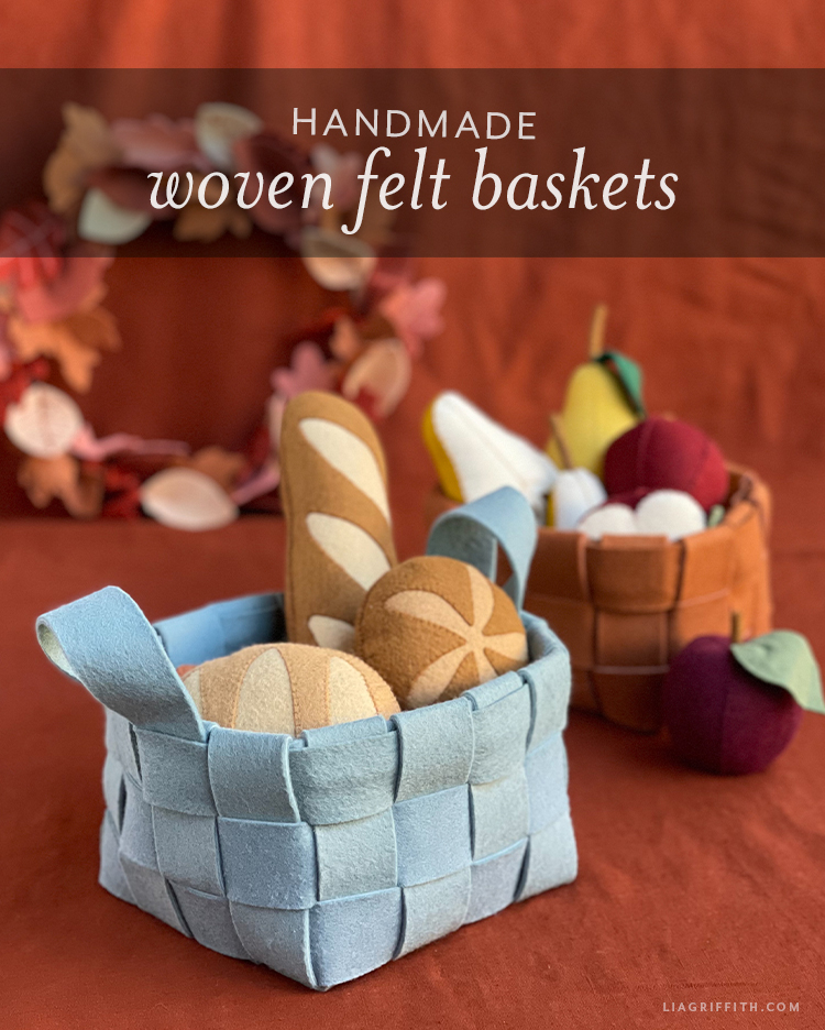 Woven Felt Baskets - Lia Griffith