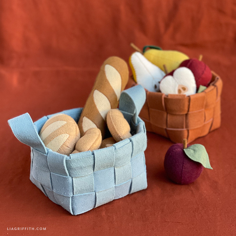 Woven Felt Baskets - Lia Griffith