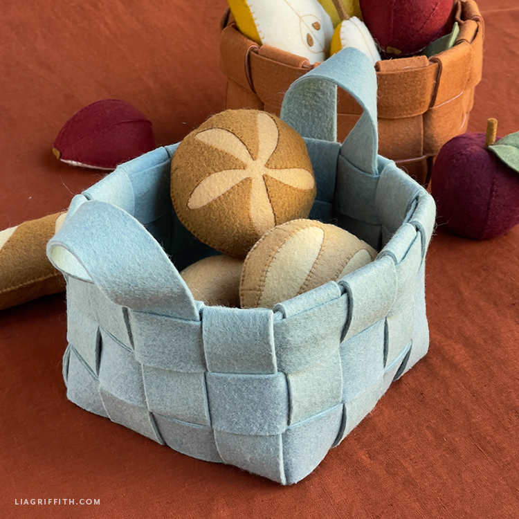 Woven Felt Baskets - Lia Griffith