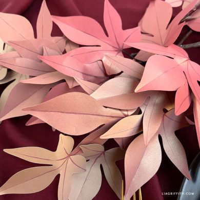 Frosted Paper Sweet Potato Vine Template & Tutorial - Lia Griffith
