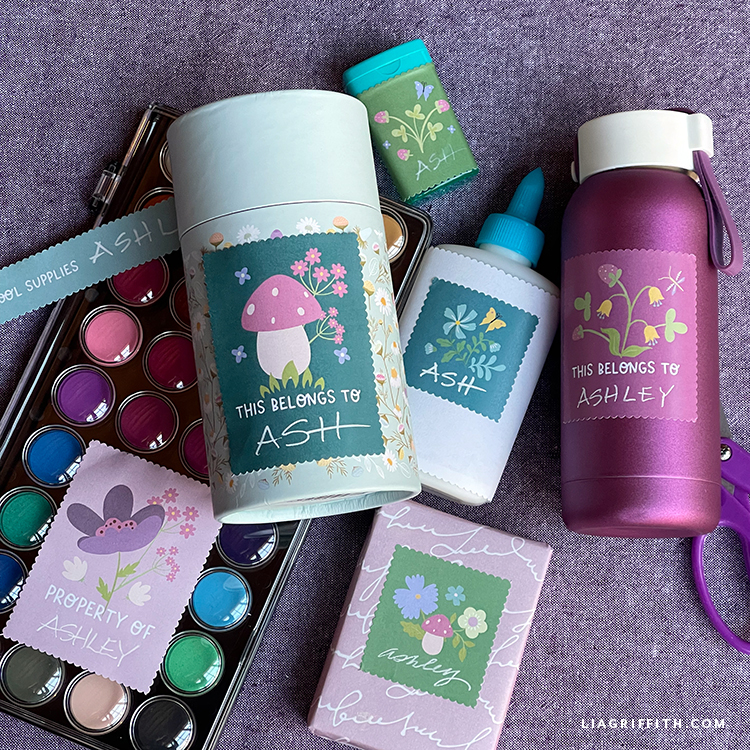 Fairy Garden School Supply Labels (Free Printable) - Lia Griffith