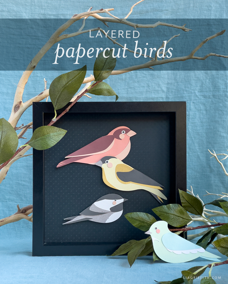 Layered Papercut Birds - Lia Griffith