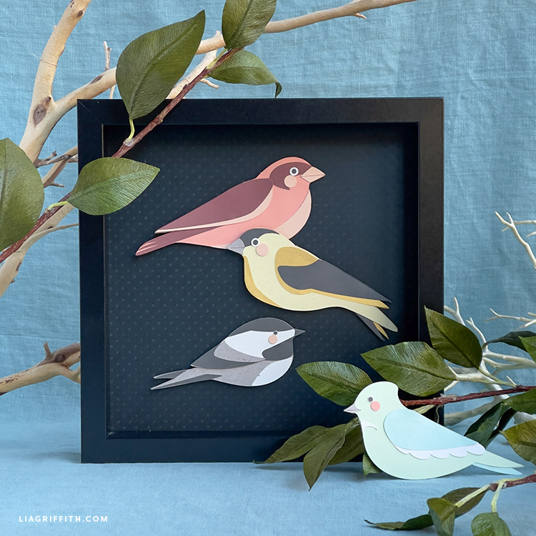 Layered Papercut Birds - Lia Griffith