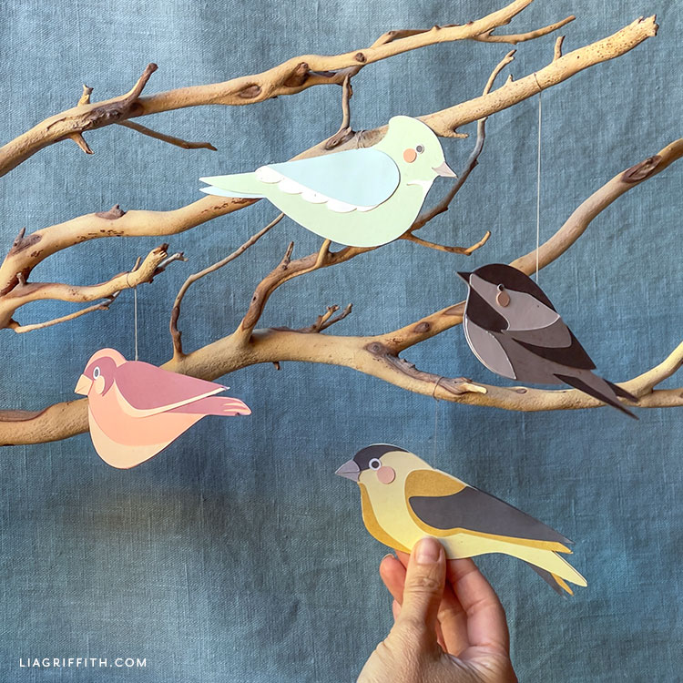Layered Papercut Birds - Lia Griffith