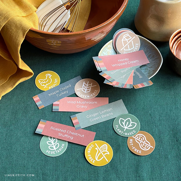 Free Thanksgiving Printables & Labels - Lia Griffith