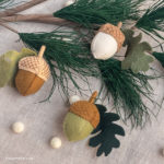 Felt Acorn Ornaments DIY Template & Tutorial - Lia Griffith