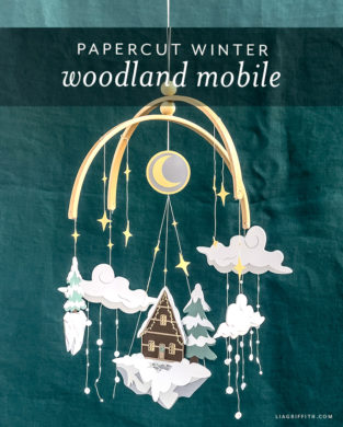 Winter Woodland Mobile DIY Template & Tutorial - Lia Griffith