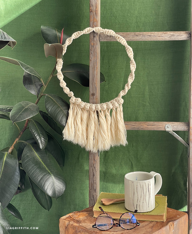 Fringed Macrame Wreath DIY Tutorial - Lia Griffith
