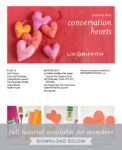 Stuffed Felt Conversation Hearts Template & Tutorial - Lia Griffith