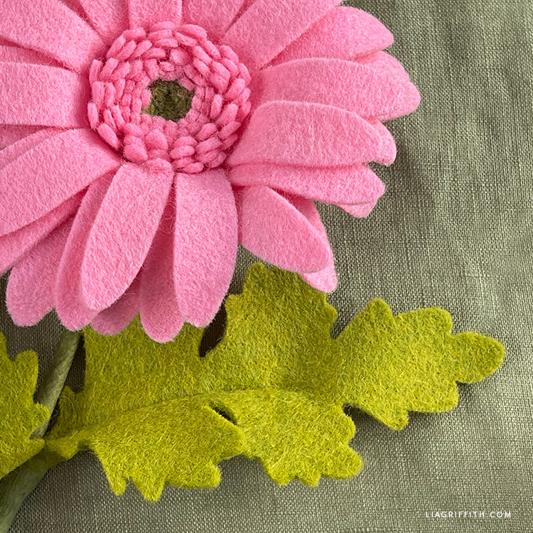 Felt Gerbera Daisies Template & Tutorial - Lia Griffith