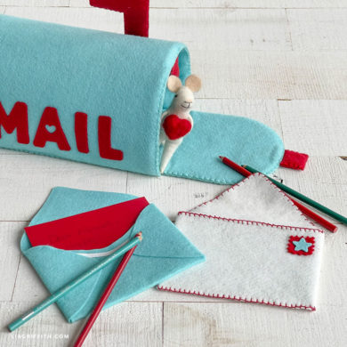 Felt Envelopes DIY: Free Template & Video Tutorial - Lia Griffith