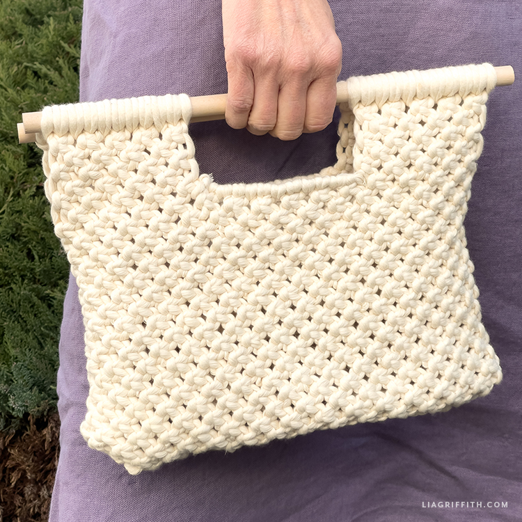 Macrame Purse DIY Tutorial - Lia Griffith