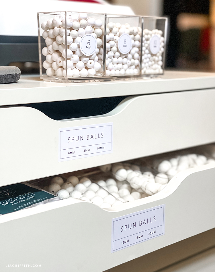 Craft Room Organization Labels (Free Printable) - Lia Griffith