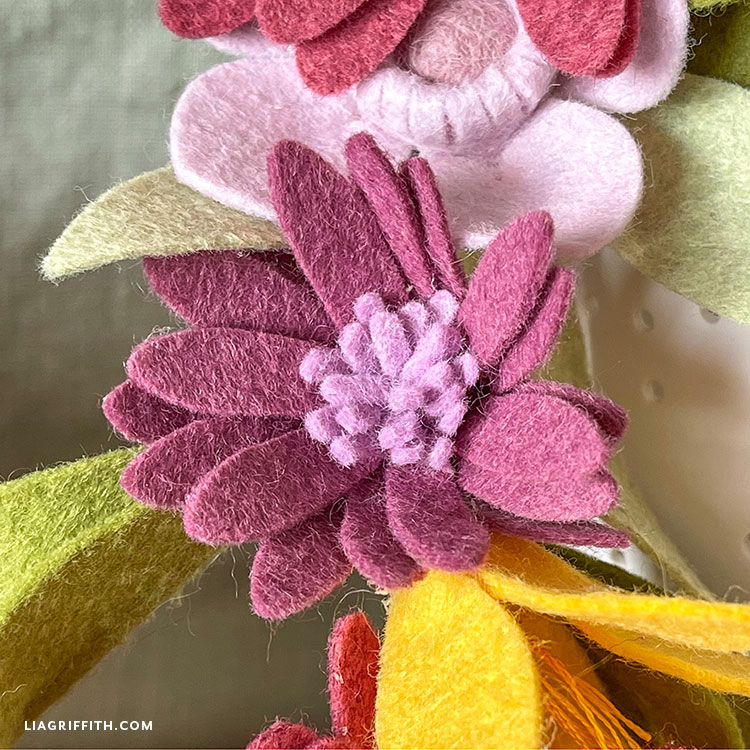 Felt Flower Spring Garland Template & Tutorial - Lia Griffith