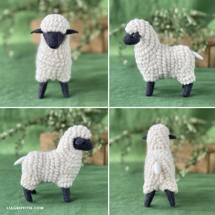 Felt Sheep Stuffie DIY Template & Tutorial - Lia Griffith