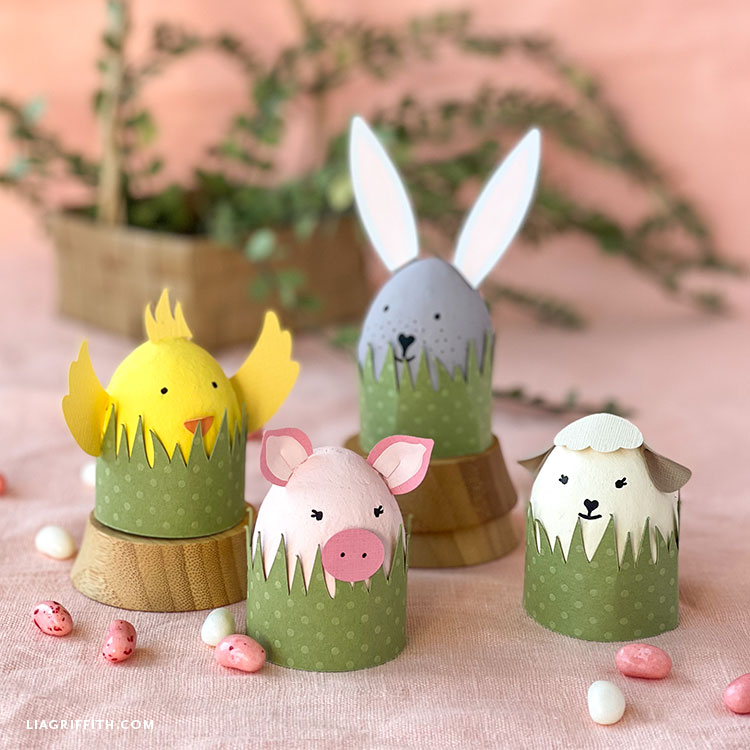 Easter Egg Animals DIY Template & Tutorial - Lia Griffith