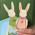 Papercut Bunny Card Template & Tutorial - Lia Griffith