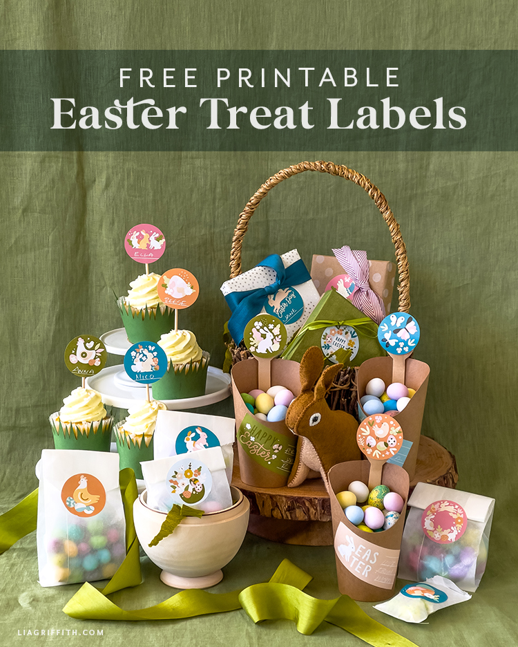 Printable Easter Treat Labels - Lia Griffith