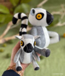 Felt Ring-Tailed Lemur DIY Template & Tutorial - Lia Griffith