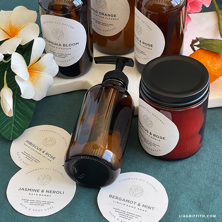 Editable Home & Bath Labels - Lia Griffith