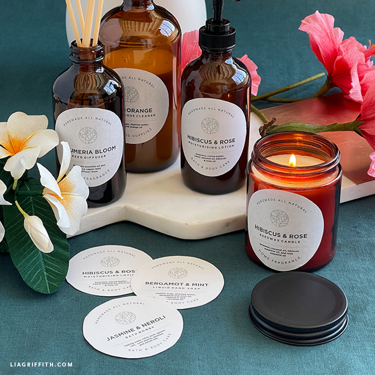 Editable Home & Bath Labels - Lia Griffith