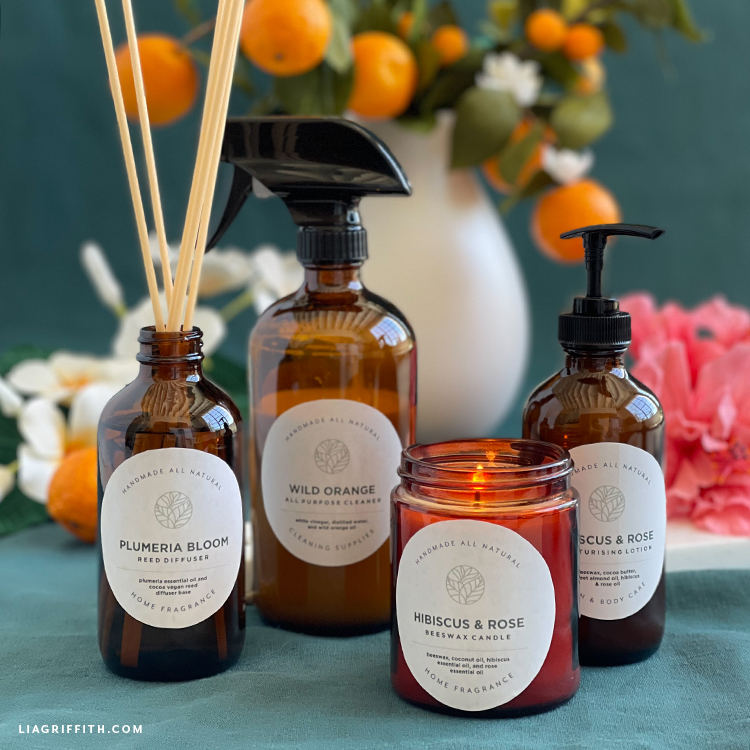 Editable Home & Bath Labels - Lia Griffith