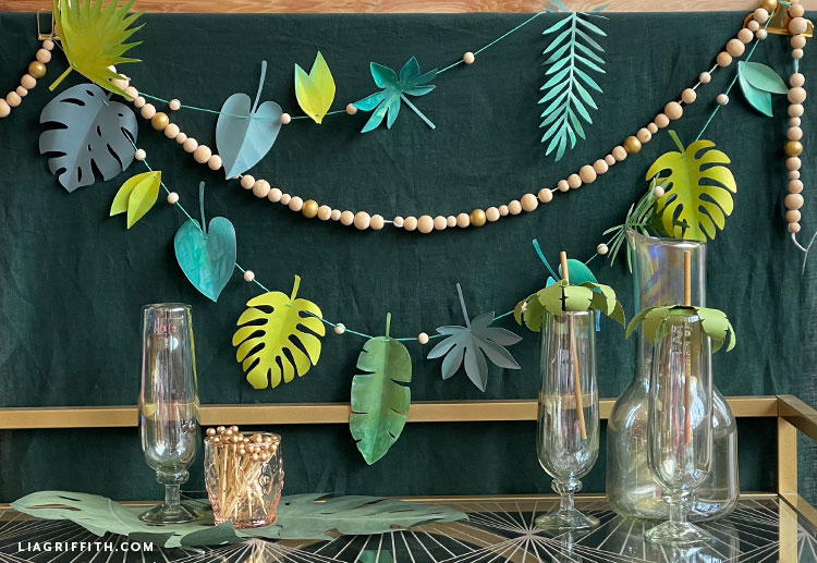 VIDEO: Painted Paper Tropical Garland - Lia Griffith