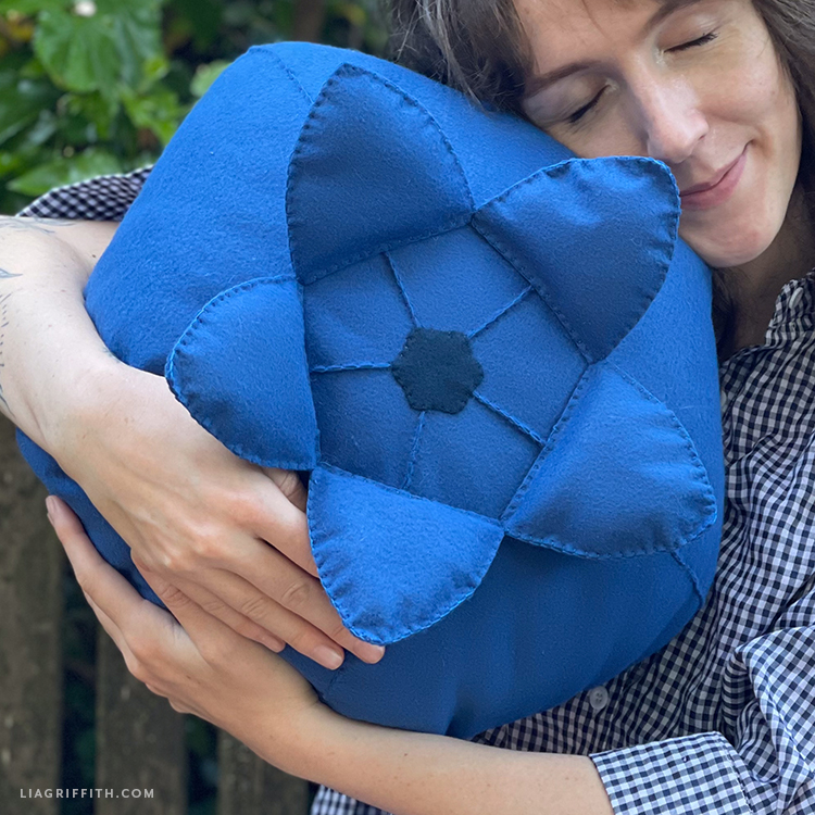 Felt Blueberry Pillow - Lia Griffith