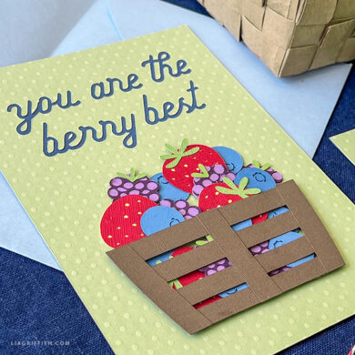 Layered Paper Berry Card - Lia Griffith